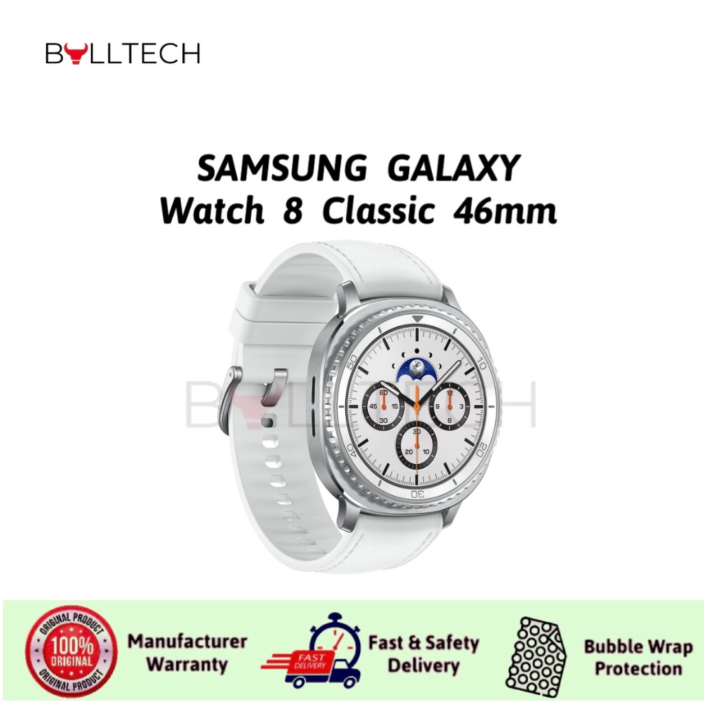 Samsung Galaxy Watch 8 Classic 46mm (L500) 2GB RAM +64GB ROM 1 YEAR ...