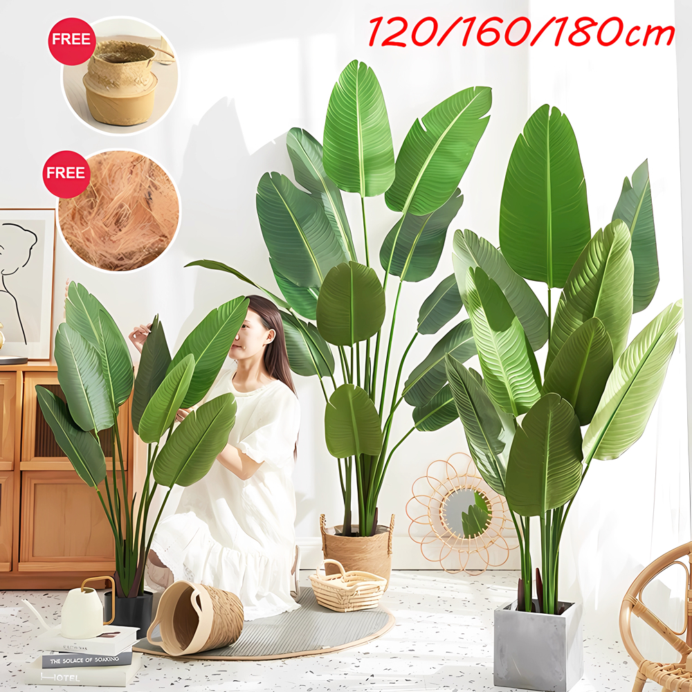pokok hiasan dalam rumah 120/160/180 Pokok Pisang Artificial Plant ...