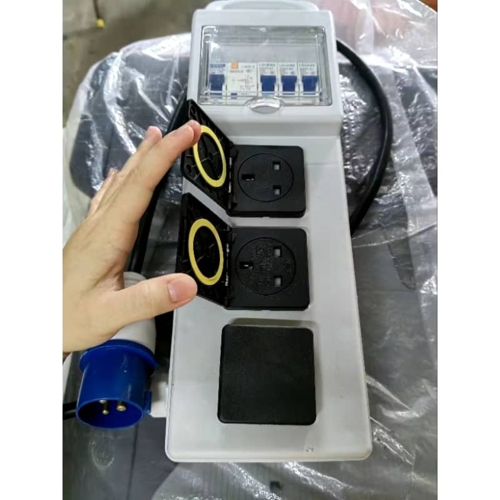 Portable distribution box 220V DB BOX JUNCTION BOX with UK Waterproof ...
