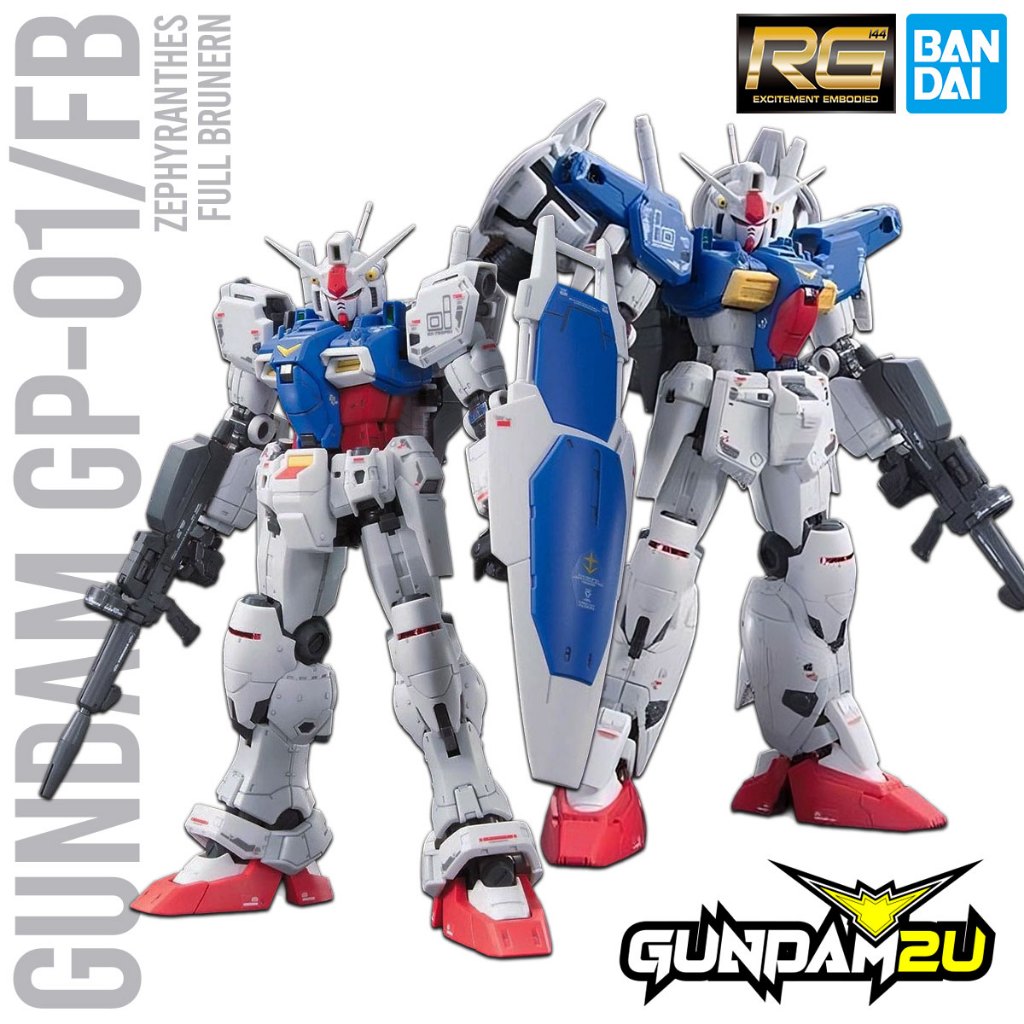BANDAI RG 1/144 Gundam GP01 Zephyranthes / GP01Fb Full Burnern - Plastic Model Kit Readl Grade ...