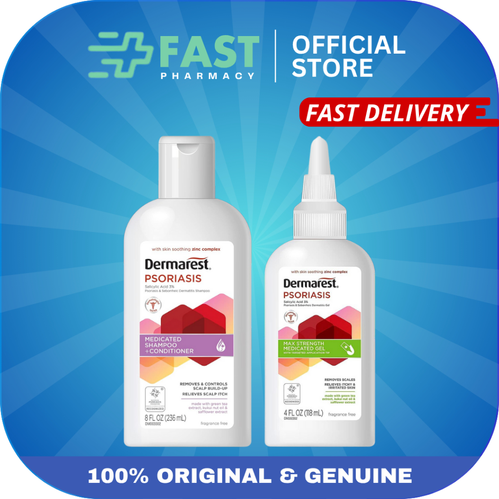 Dermarest Psoriasis Shampoo and Conditioner / Treatment Gel | Shopee ...