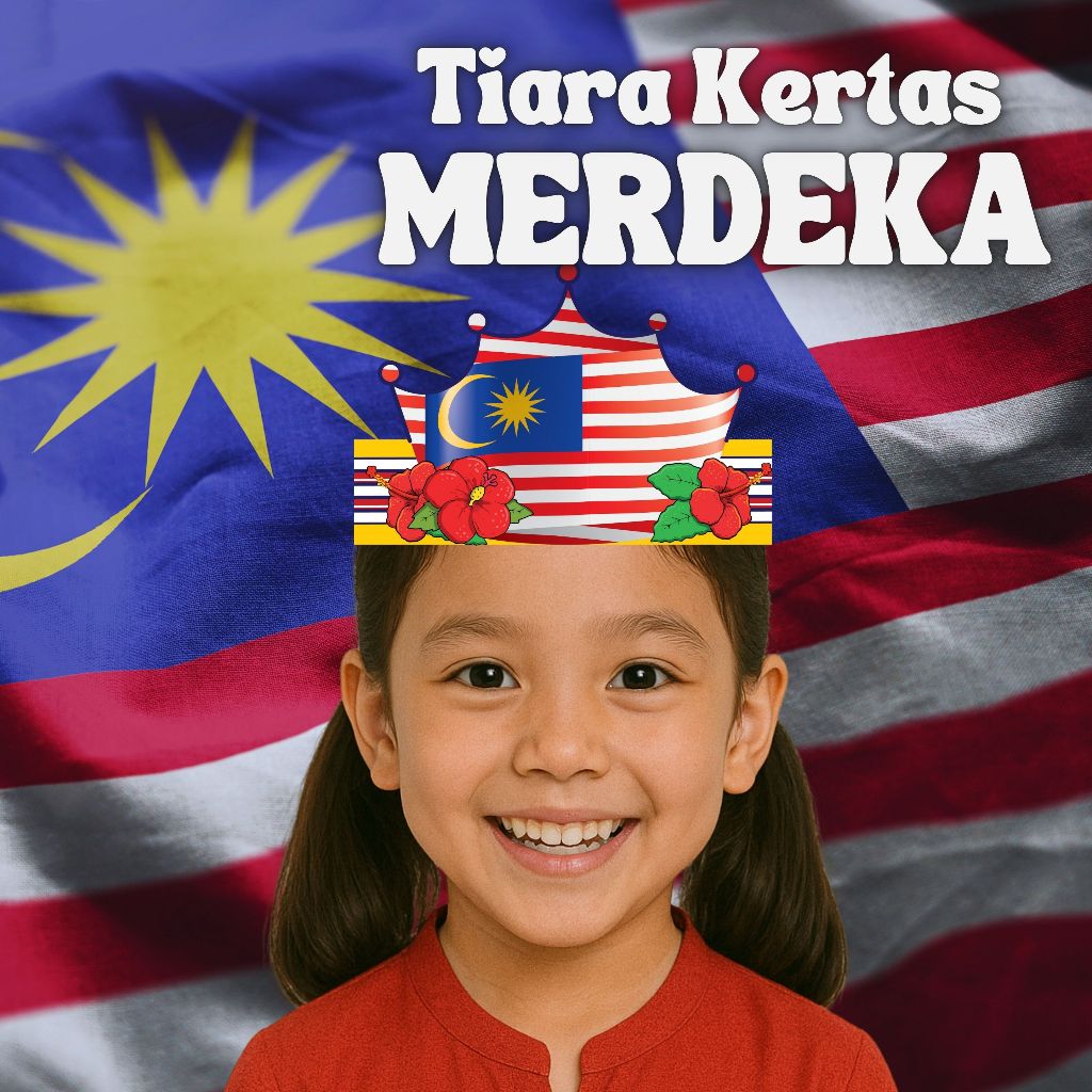 Tiara Merdeka Props Patriotik Malaysia Aksesori Kanak-kanak Barang ...