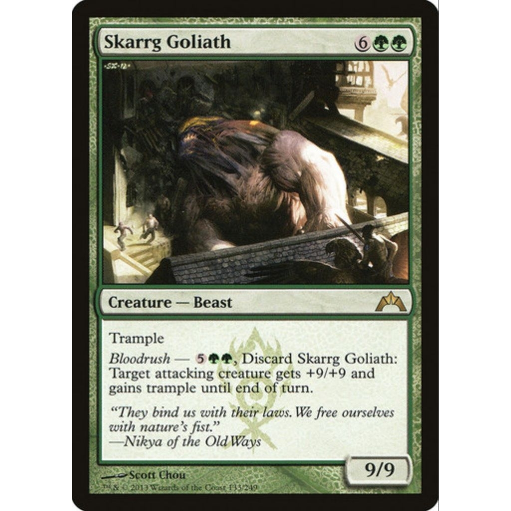 MTG Rare Green Card - Skarrg Goliath (Gatecrash) | Shopee Malaysia