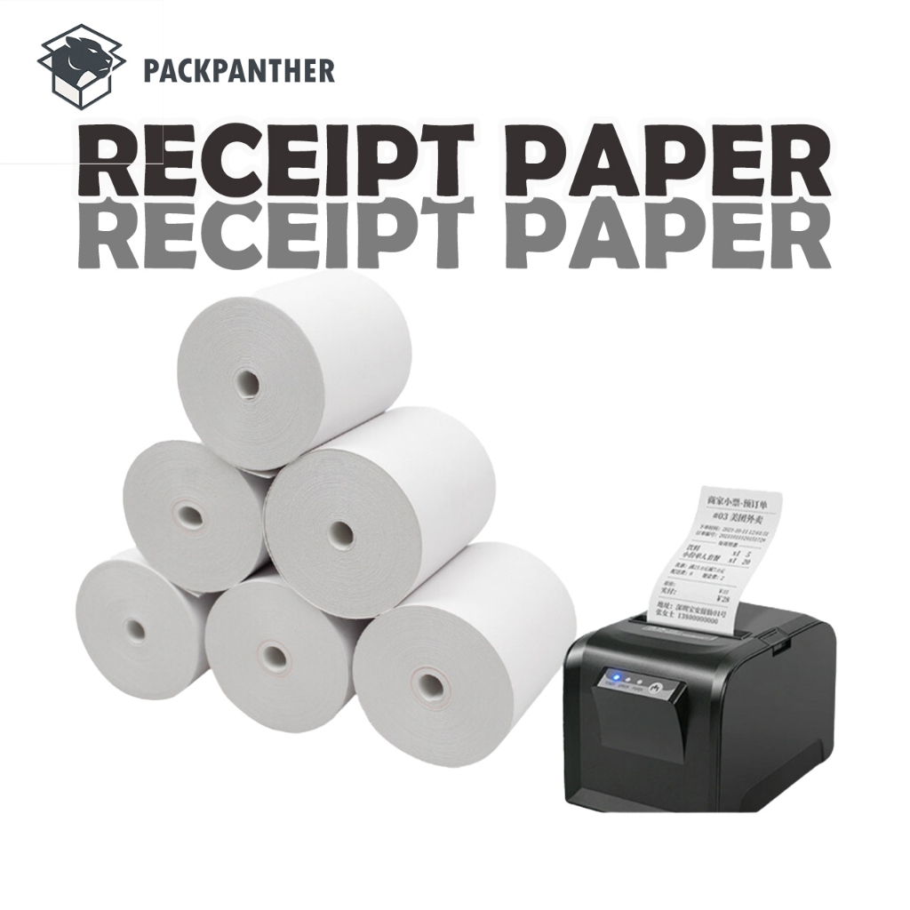 Kertas Resit Mesin Tunai Coreless Thermal Paper Roll POS Printer Bill ...