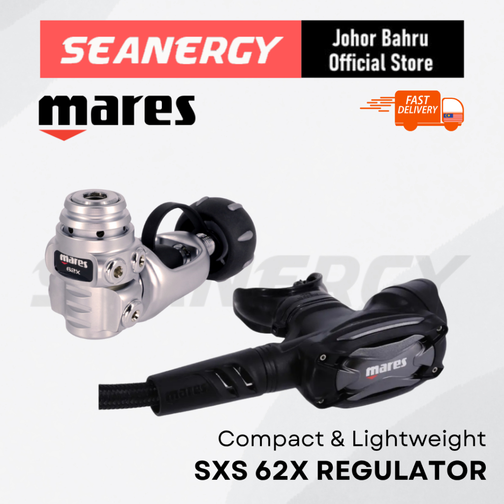 MARES SXS 62X Scuba Regulator Set Balanced First Stage YOKE Second ...