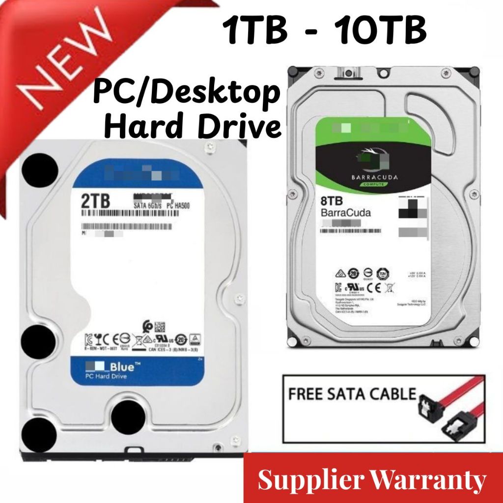 Barracuda / Blue HDD 1TB/2TB/3TB/4TB/5TB/6TB/8TB/10TB Desktop PC 3.5" PC Hard disk SATA HDD ...