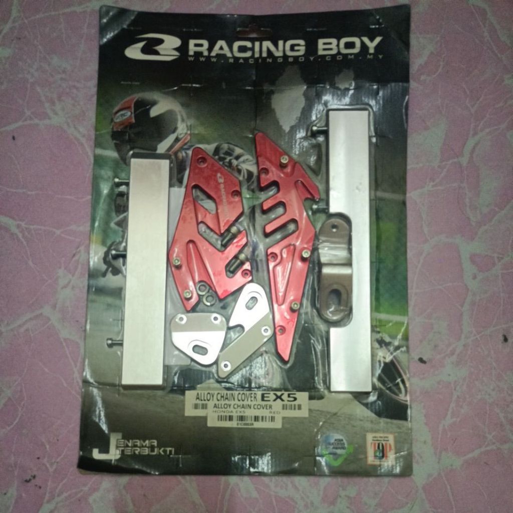RACING BOY ALLOY CHAIN COVER EX5 DREAM OLD {Red) | Shopee Malaysia