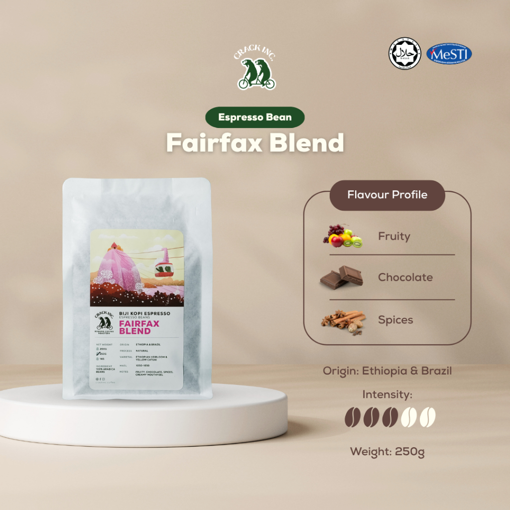 [Halal] CRACK INC. COFFEE- Fairfax Blend Espresso Coffee Beans ...