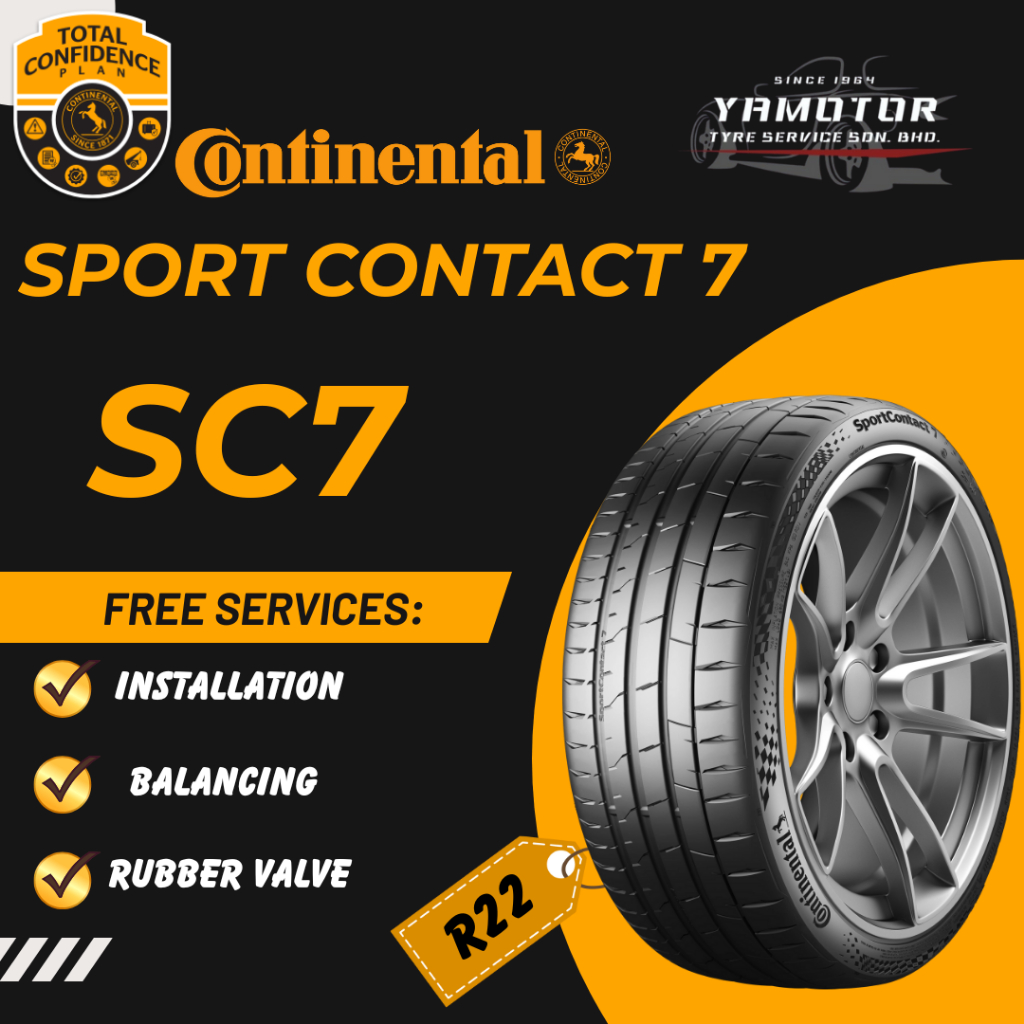 [FREE INSTALLATION] Tayar Continental SportContact SC7 R22. | Shopee ...