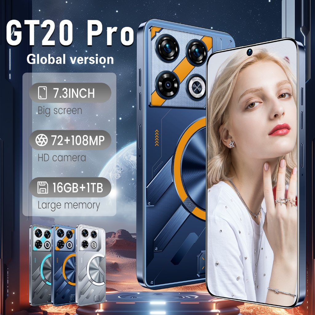2025 GT20 Pro 5G Cellphone 16GB+1TB 7.3inch 8000mAh Android Phone ...