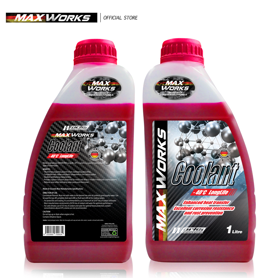 Longlife -40°C Coolant Maxworks Works Engineering (1Liter) | Shopee ...