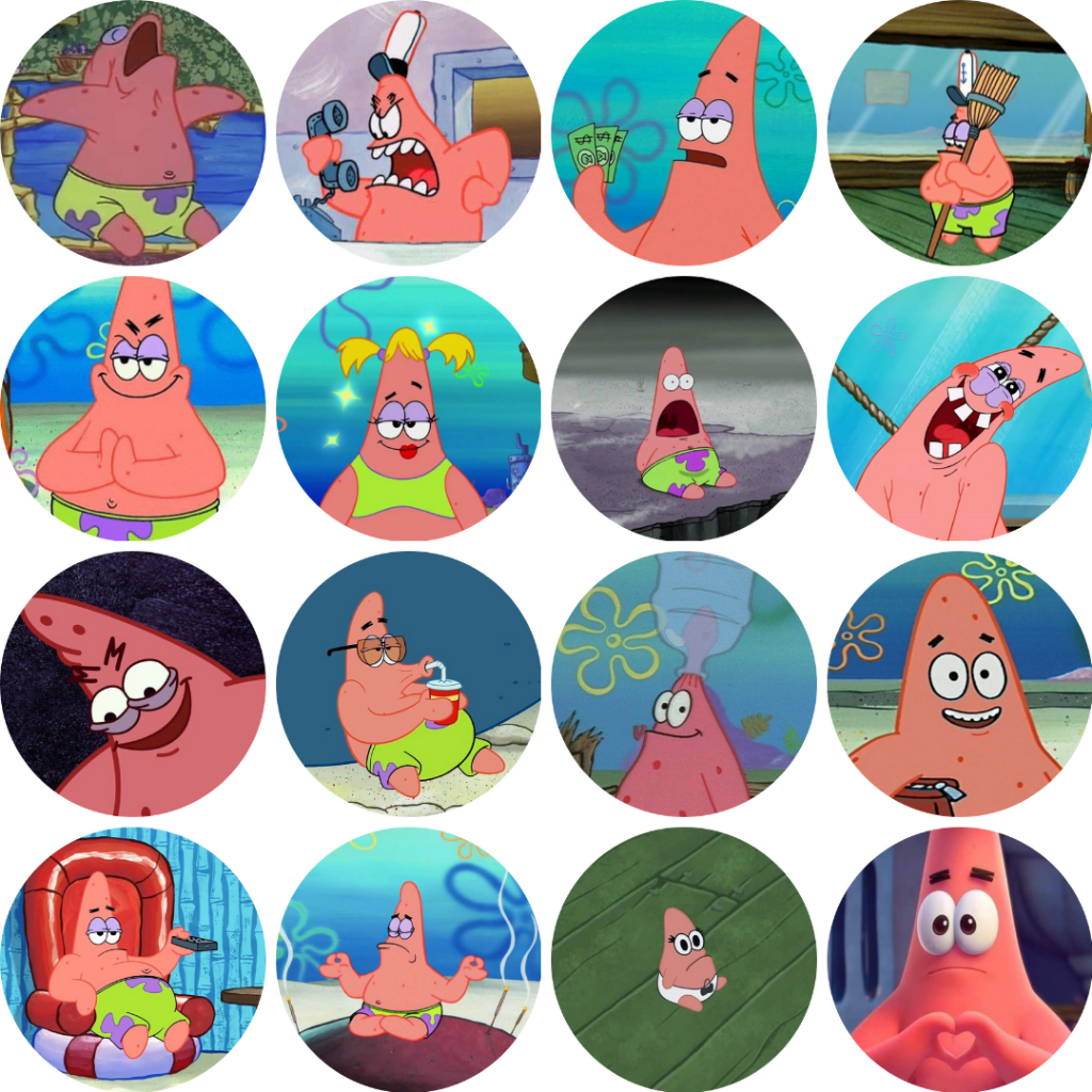 Spongebob Squarepants Patrick Star Button Badge 58mm | Shopee Malaysia