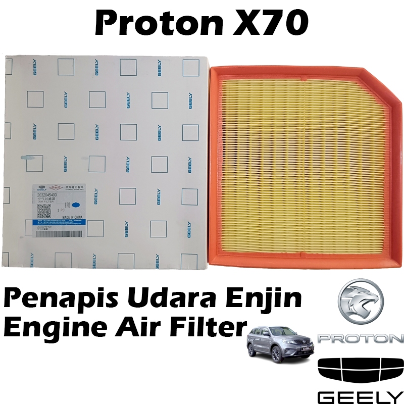 Geely Proton X70 1.5cc Turbo Engine Air Filter 2032045400 Penapis Udara ...