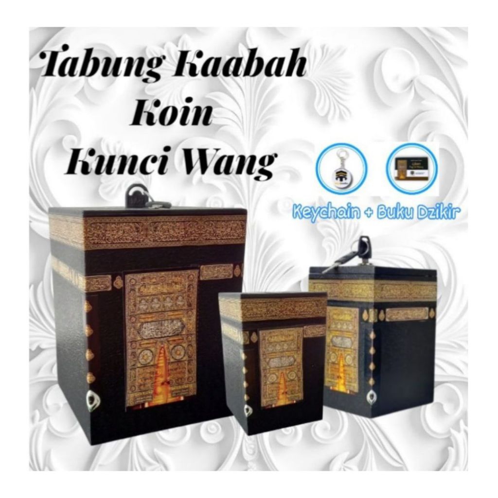 TABUNG KAABAH KOIN/SIMPANAN DUIT SYILING DAN KERTAS/TABUNG AMAL/IDEA ...