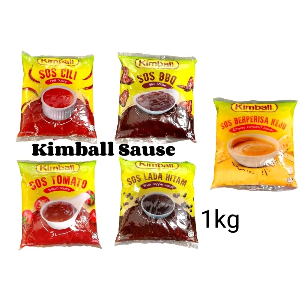 Halal*KIMBALL【JIMAT PACK】Sos Lada Hitam/Bbq/Cili/Tomato/Cheese Sauce ...