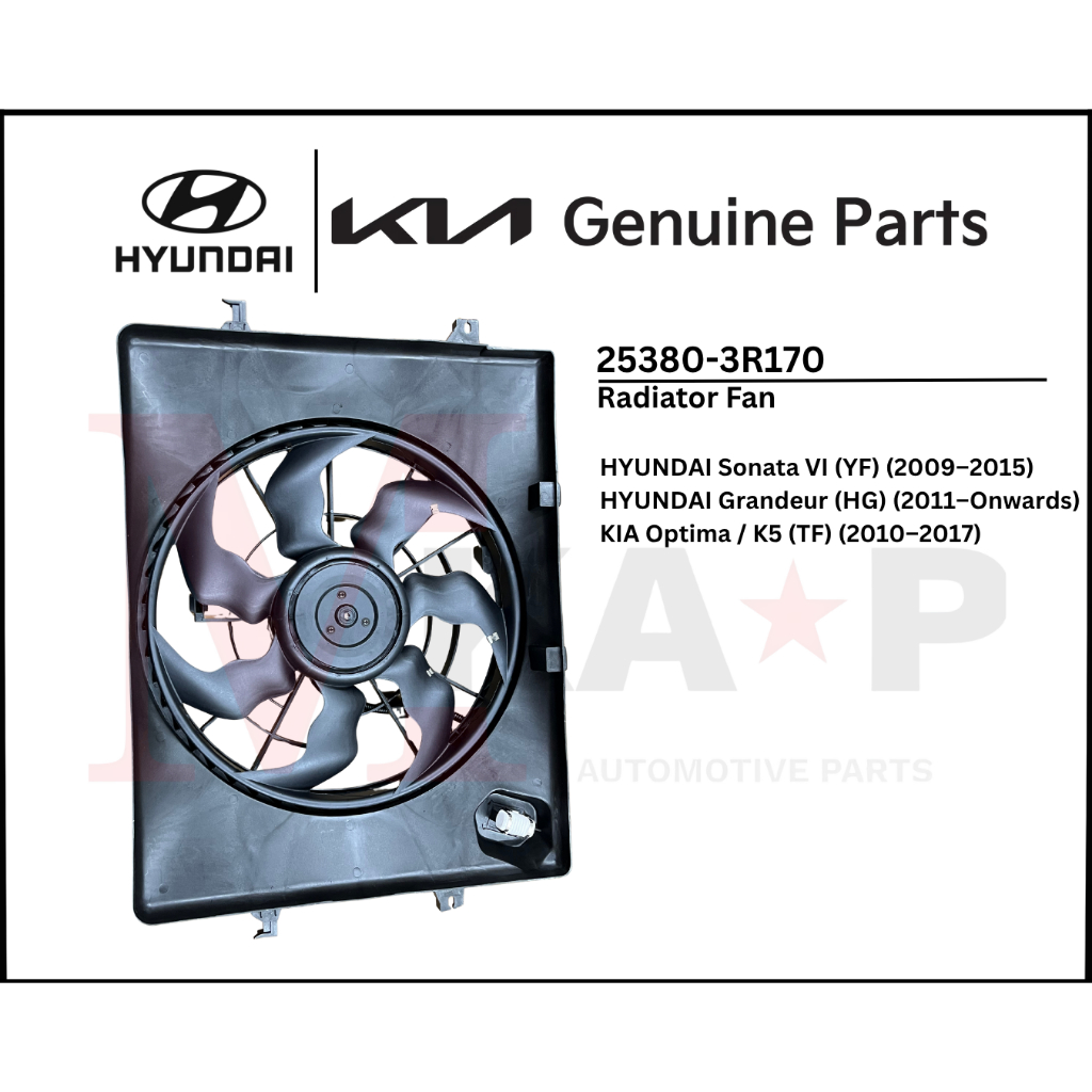 [HANON] Radiator Fan Assembly Fits Hyundai Sonata VI YF/Grandeur HG ...