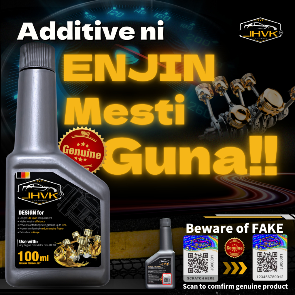 JHVK Pure Nano Synthetic100ml–Upgrade Engine Oil+Save Fuel+ Protect ...
