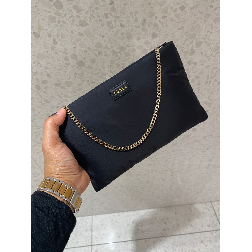 Furla Classic Grab/Shoulder Bag - Nero / Black - Small | Shopee Malaysia