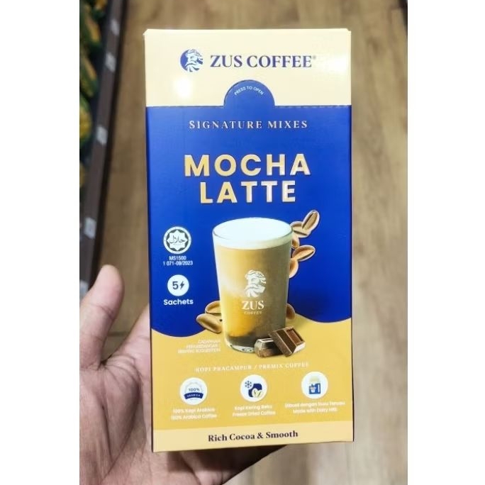 ZUS Mocha Latte Sachet | Halal Instant Chocolate Coffee – Cafe Taste at ...