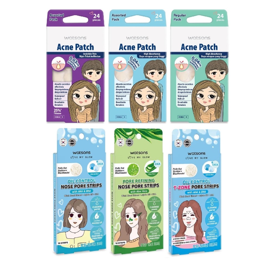 Watsons Watson Nose Pore Strips Green Tea Charcoal Deep Cleansing 10s ...