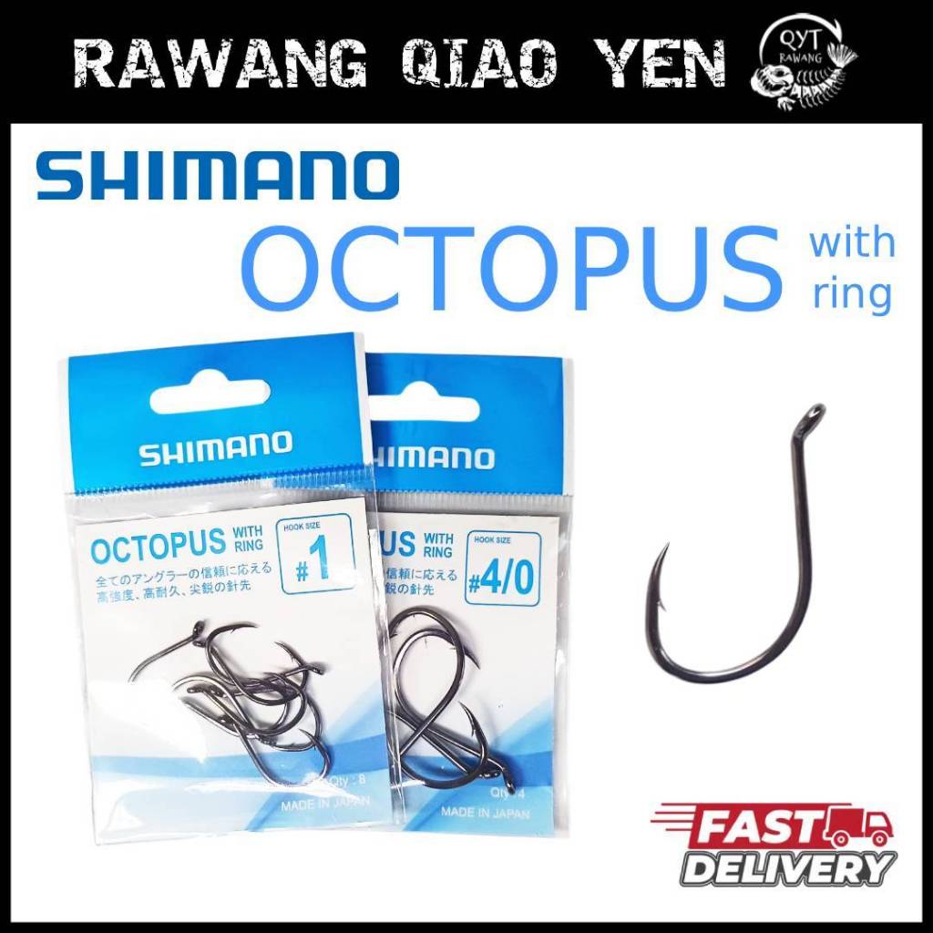 SHIMANO OCTOPUS WITH RING EXTREMELY SHRAP HOOK MADE IN JAPAN | Shopee ...