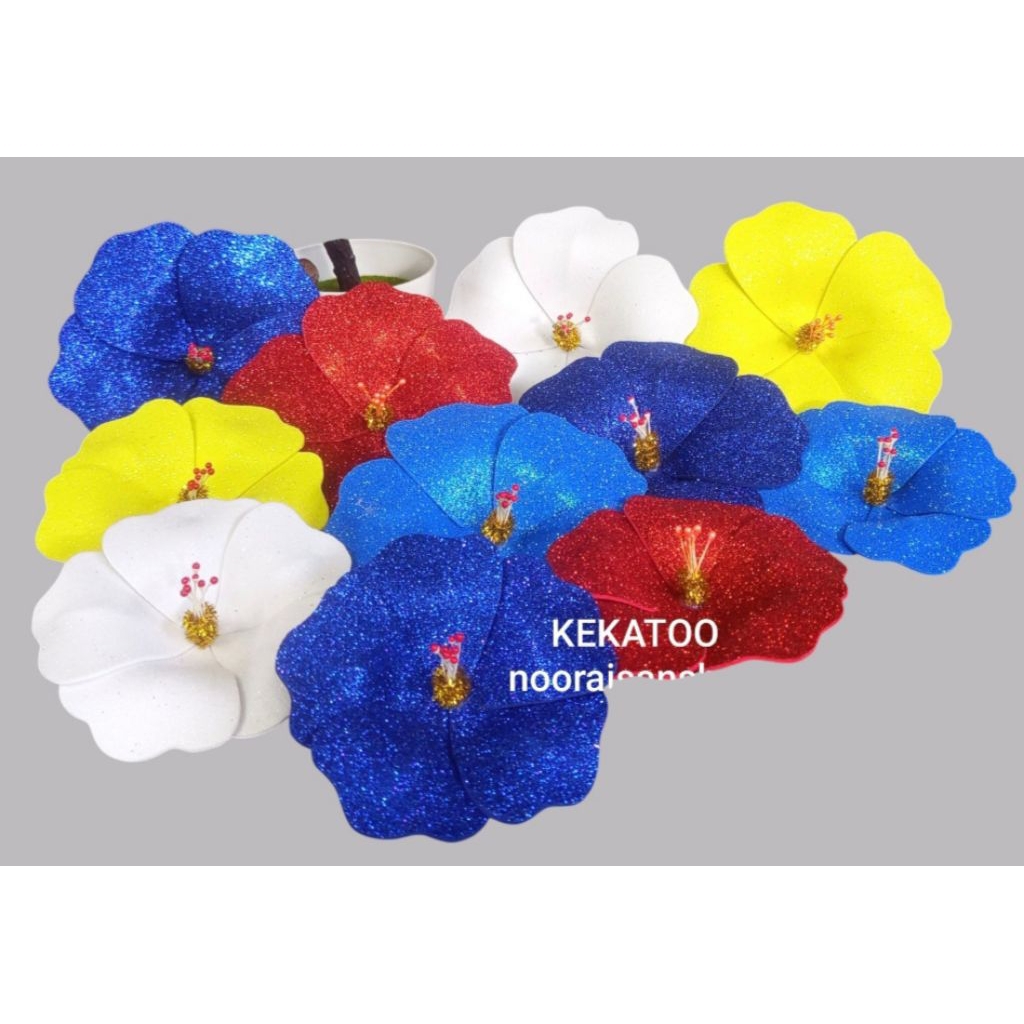 (KEKATOO)Bunga Raya Merdeka/Bunga Merdeka/Bunga Glitter | Shopee Malaysia