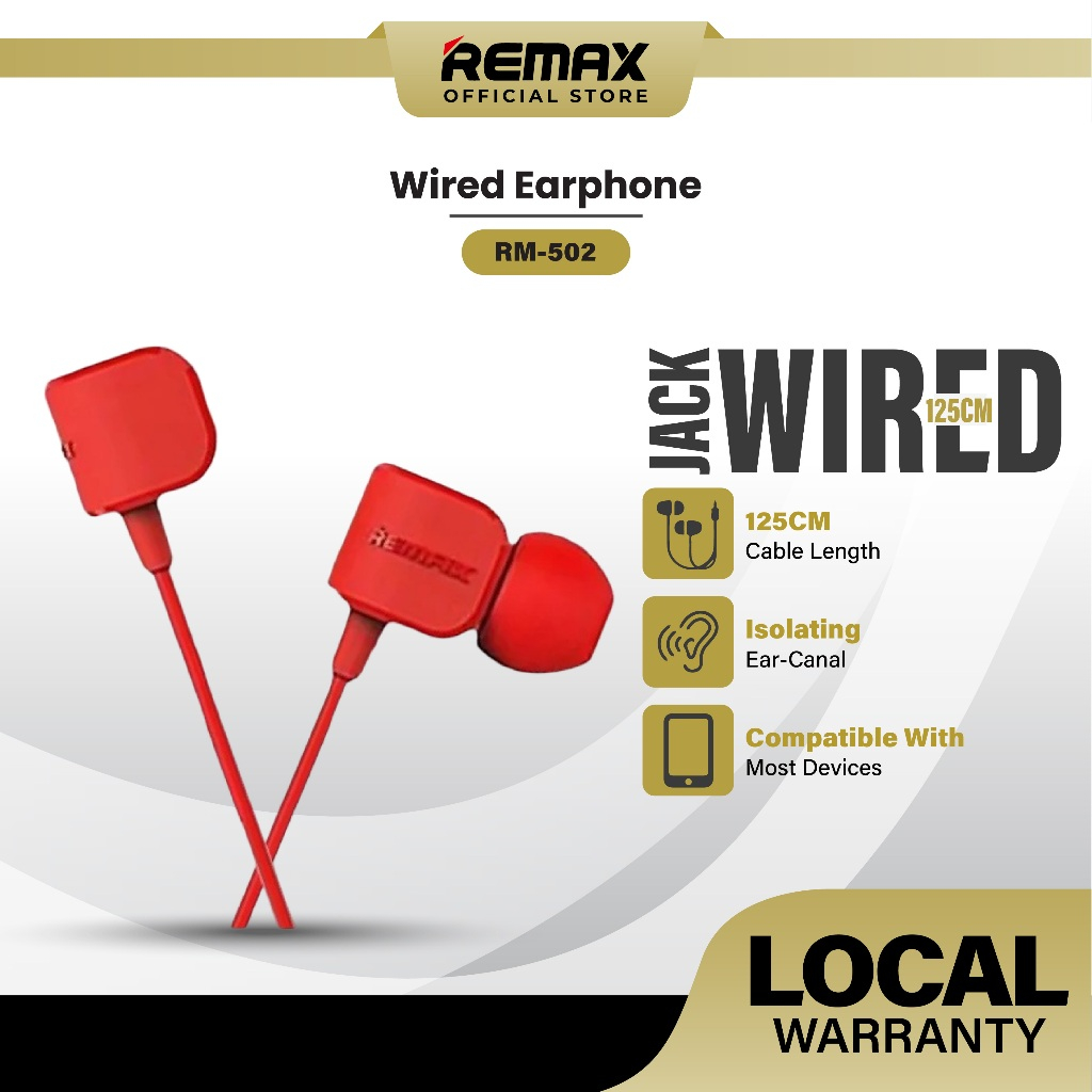 Remax Crazy Robot In Ear Headphones with Jack Wired Earphone (125cm) RM ...