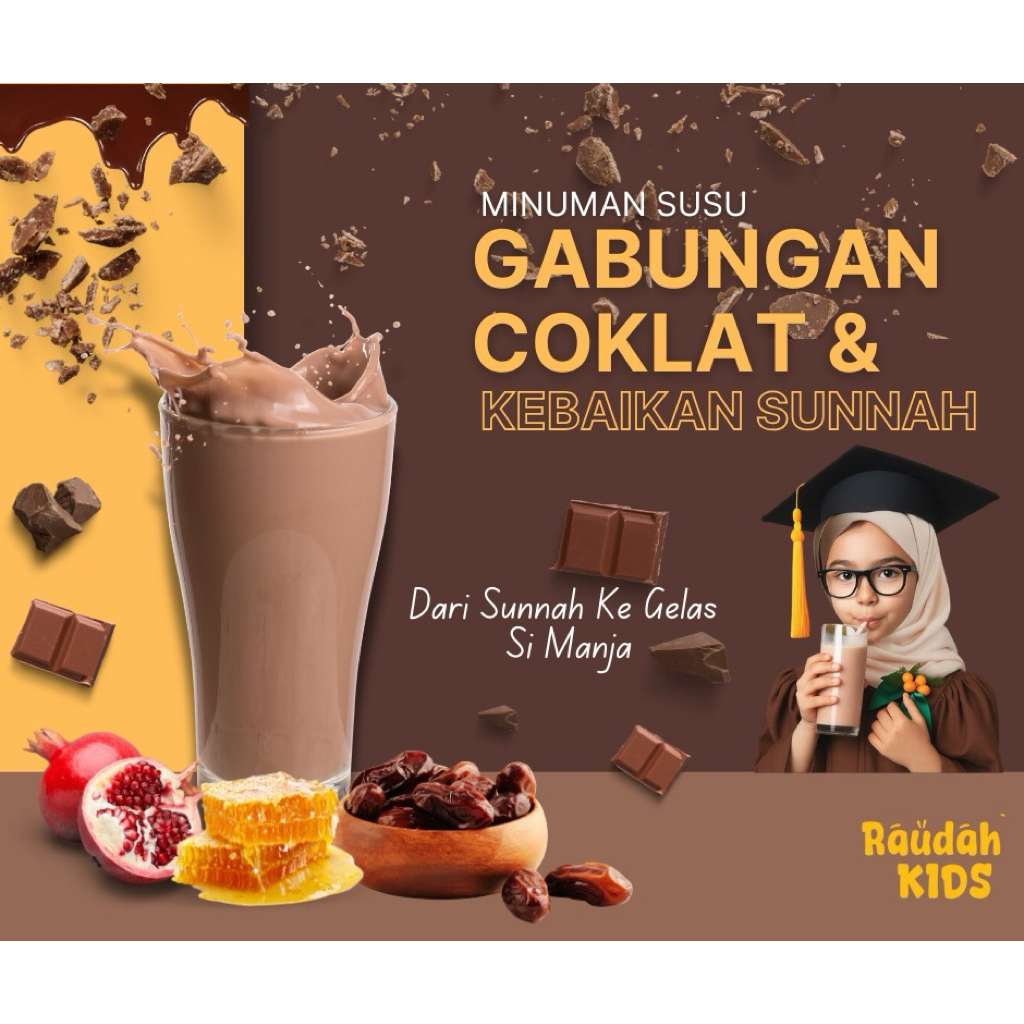 Minuman susu coklat/ susu kambing coklat / susu sunnah / susu coklat ...
