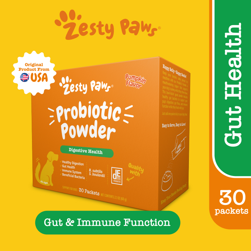 Zesty Paws Probiotic Powder for Dogs - Pumpkin Flavor 30 Days | Shopee ...
