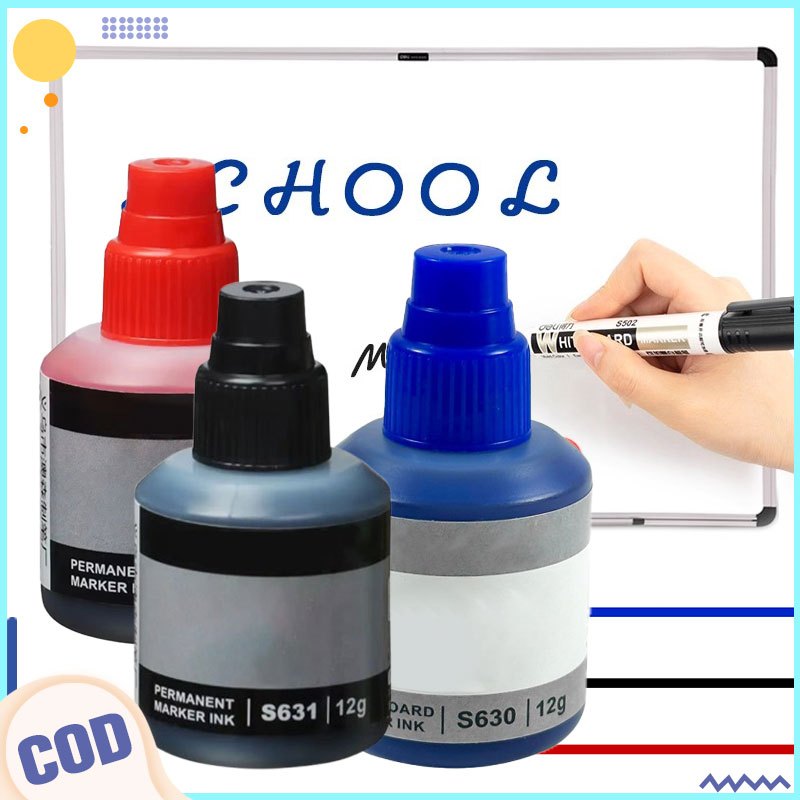5Pcs Smooth-Writing Marker Pens Oil-Based Ink/Erasable Whiteboard Pen ...