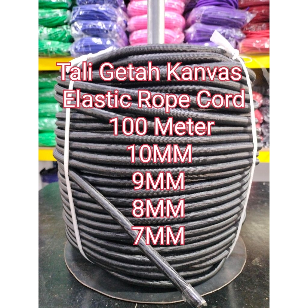 Tali Getah kanvas / Elastic Rope Cord 100 Meter | Shopee Malaysia