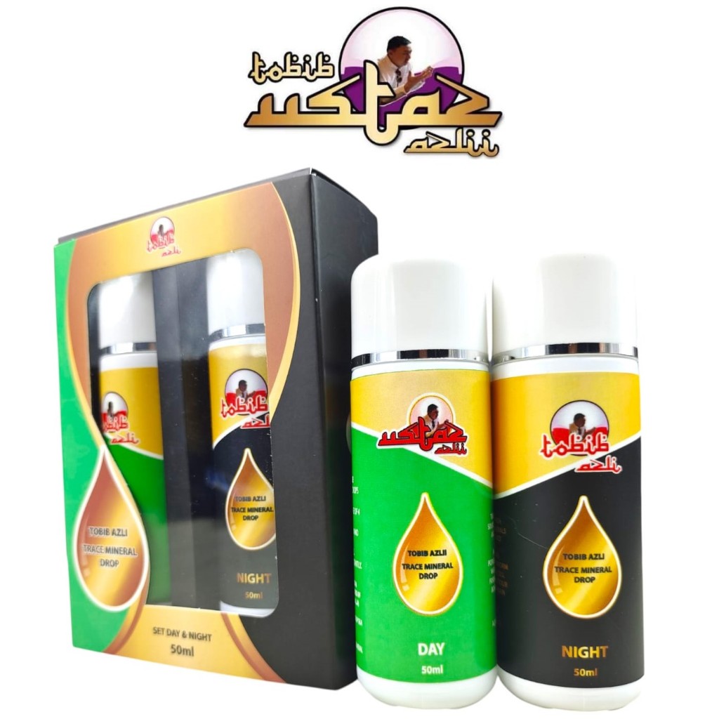 TOBIB USTAZ AZLI TRACE MINERAL DROP SET DAY & NIGHT 50ml | Shopee Malaysia