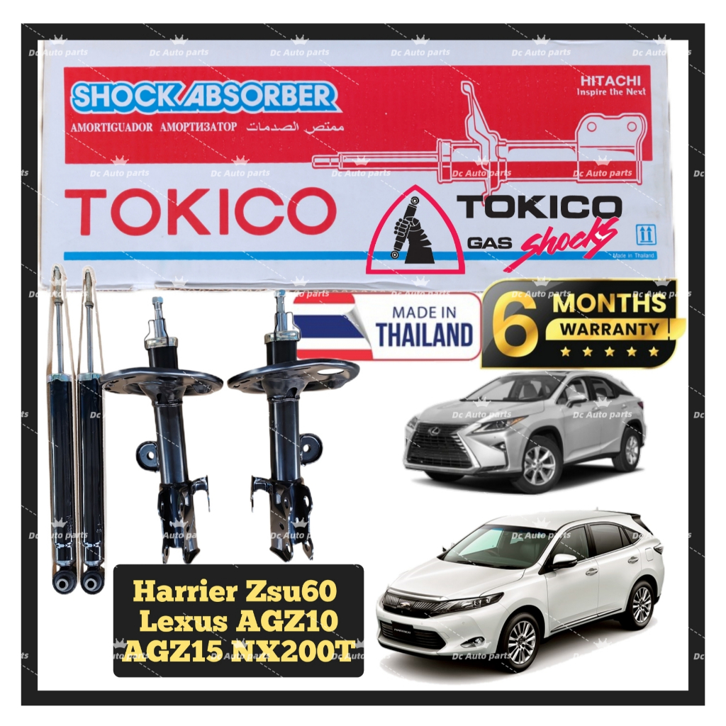 (WARRANTY 6MONTH) TOKICO THAILAND SHOCK ABSORBER TOYOTA HARRIER ZSU60 ...