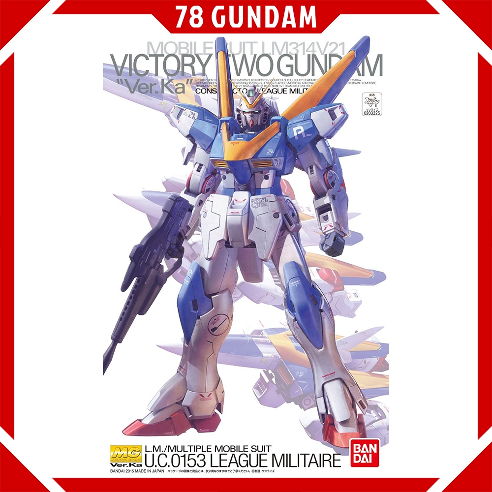 BANDAI MG 1/100 VICTORY TWO V2 GUNDAM VER.KA Model Kit Ver. ka Verka ...