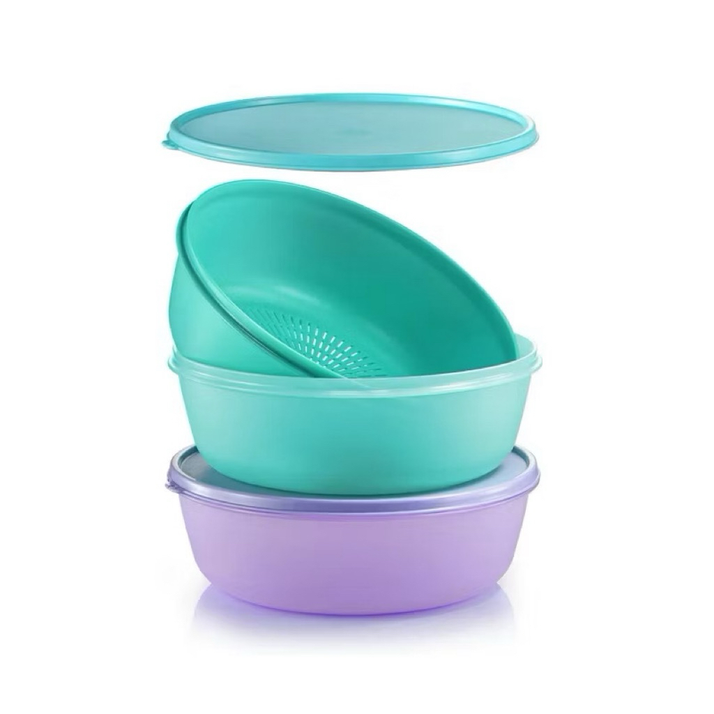 Tupperware Modular Bowl with colander (3pcs) | Shopee Malaysia