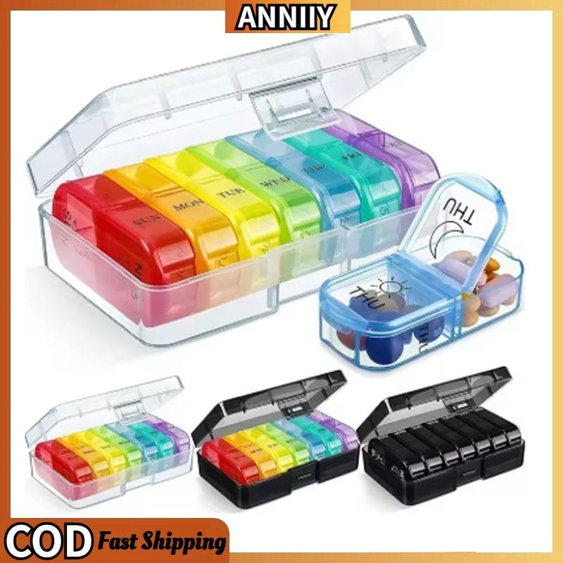 Weekly Pill Case Medicine Tablet Box Portable Travel Drugs Storage ...