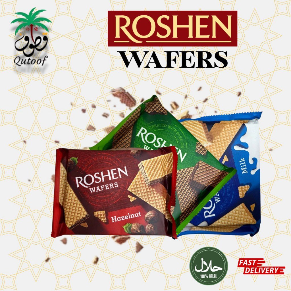 Roshen Wafers choco, Milk,and Hazelnut Wafer Flavour | Shopee Malaysia