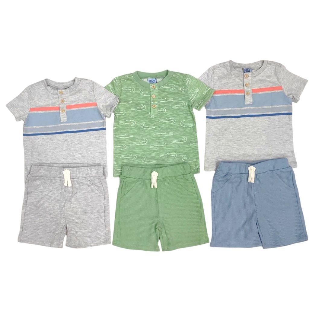 02 Little LAD Kids Boy Shirt pant set playset - 12M to 4yrs | Shopee ...
