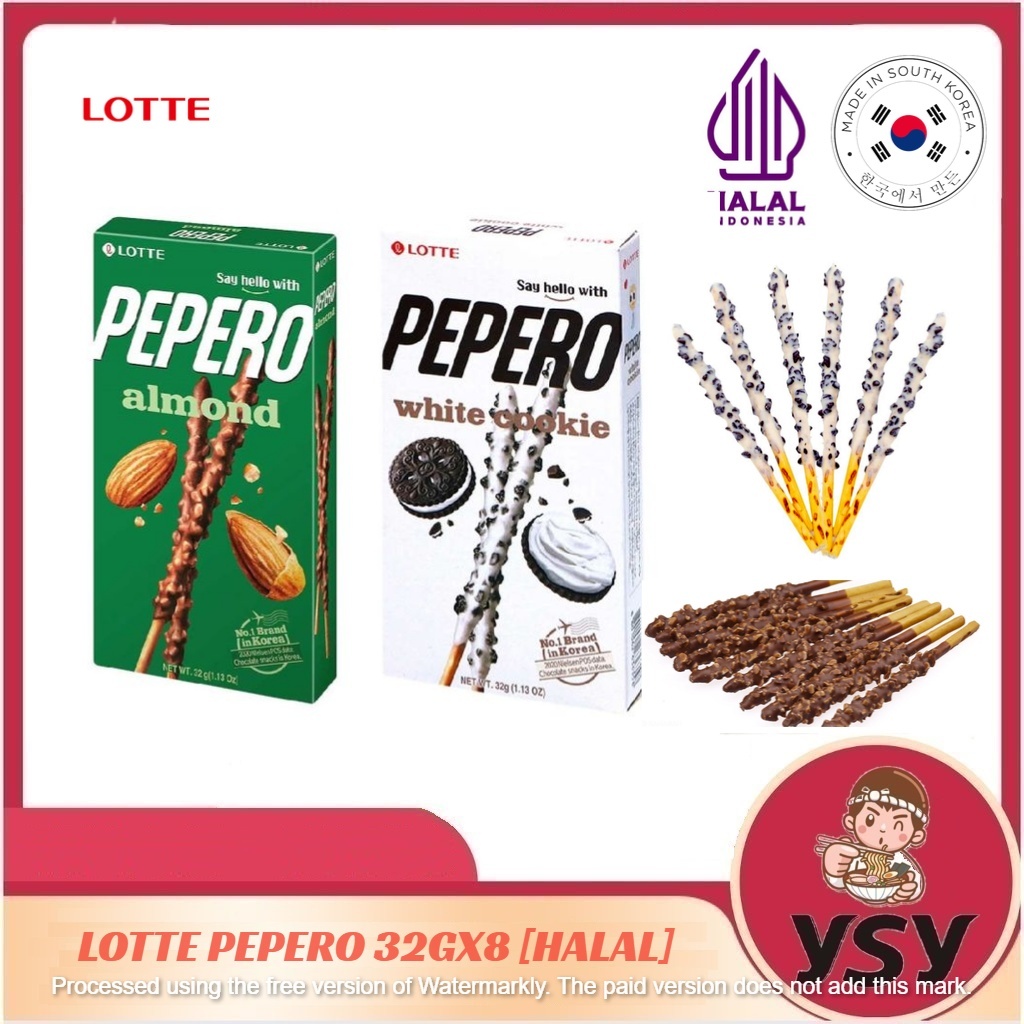 EXP: 4/2026 Lotte Pepero White Cookies Big Pack (8 x 32g) | Shopee Malaysia