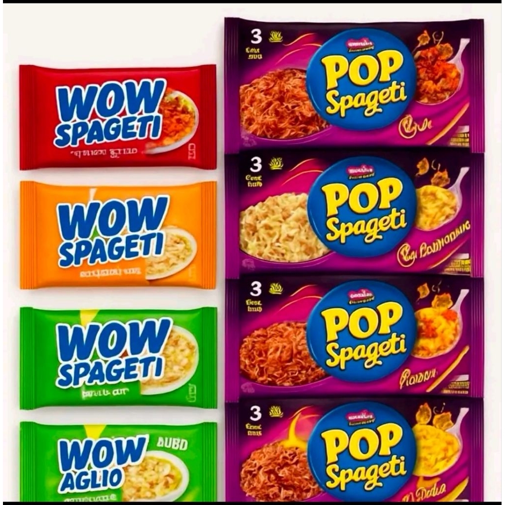 Wow spaghetti dan pop spaghetti instans all varian carbonara,blognese ...