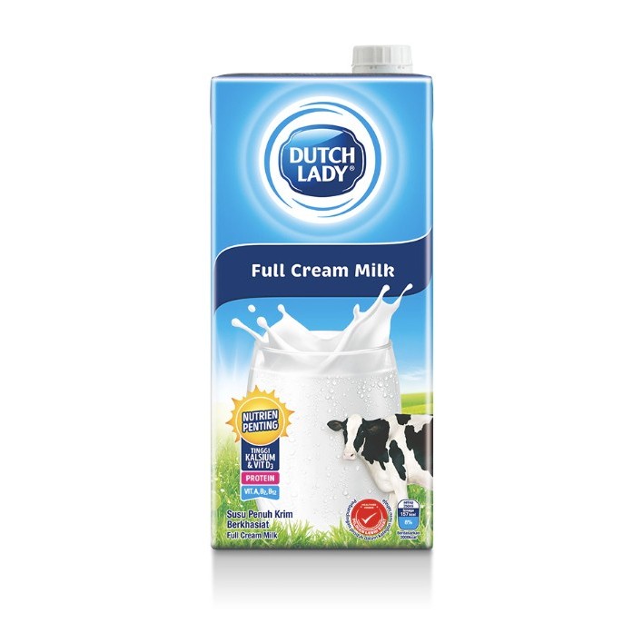 (Ready Stock)Dutch Lady UHT Full Cream Milk 1litre (1L) Cafe Barista ...