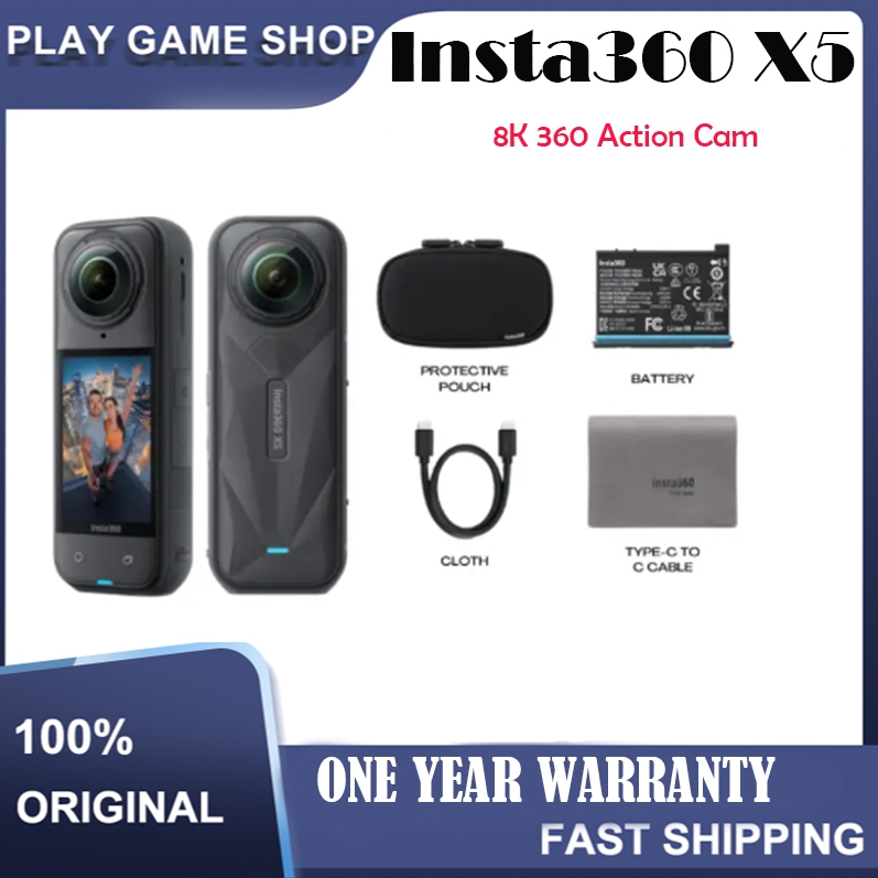 【Global】Insta360 X5 360° 8K Camera,Leading Low Light, Invisible Selfie ...