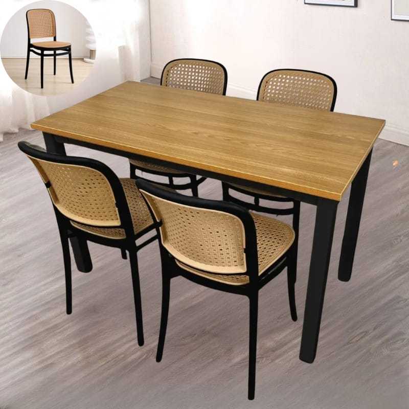 Various 1+4 Dining Table Set/Meja Makan/Restaurant Dining Set/Cafe ...