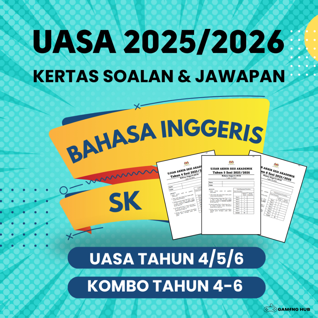 [SK] UASA 2025/2026 YEAR 4–6 | ENGLISH | UASA BI | LATEST FORMAT ...