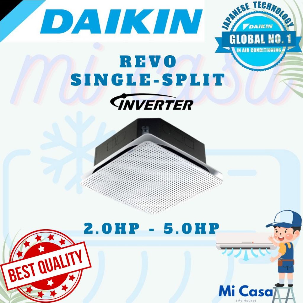 SARAWAK SABAH EM DAIKIN REVO / REVO MAX R32 CEILING CASSETTE INVERTER ...