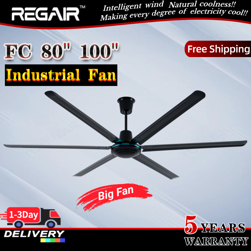 INOVO Regair FC 80 "100" heavy-duty fan industrial ceiling fan copper ...