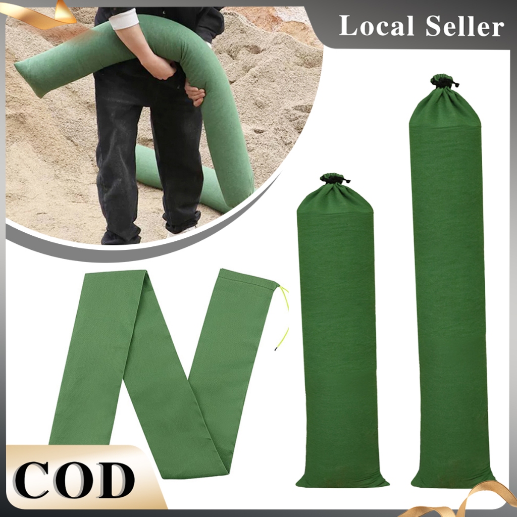 Sandless Reusable Flood Barrier Sand Bags Long Heavy Duty Waterprooffor ...