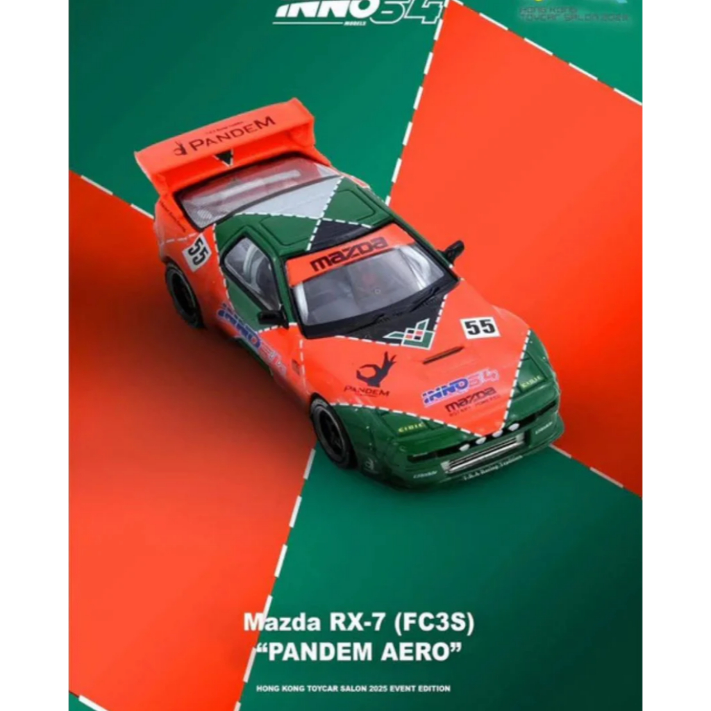 INNO 1/64 Mazda RX-7 FC3S "PANDEM AERO" Hong Kong Toycar Salon 2025 ...