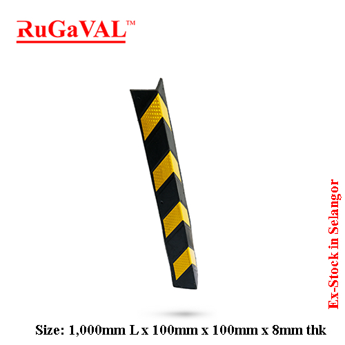 Rubber Corner Guard I 8mmx100mmx100mmx1mtr(L) I 6mm I800mm I Rubber L ...
