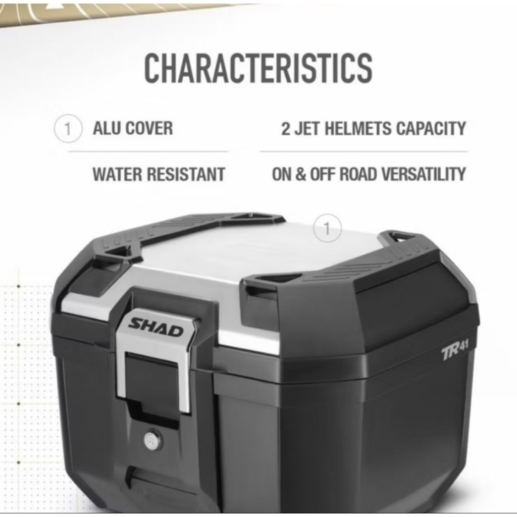 TOP BOX SHAD TR41 TOP CASE TERRA TR 41 REAR BOX SHAD TR41 TR 41 SHAD ...
